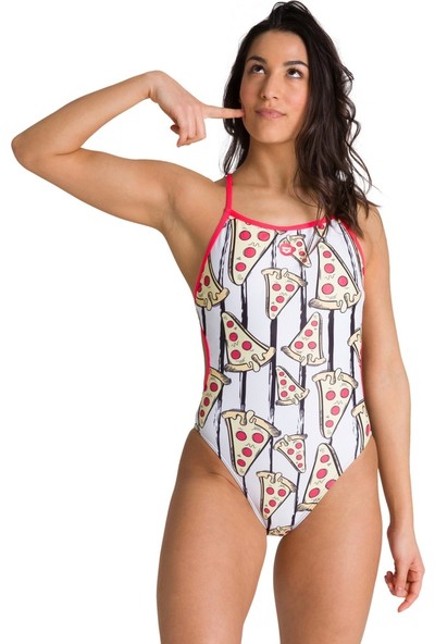 Arena Crazy Pizza Kadın Yüzücü Mayosu Arena Crazy Pizza Kadın Yüzücü Mayosu