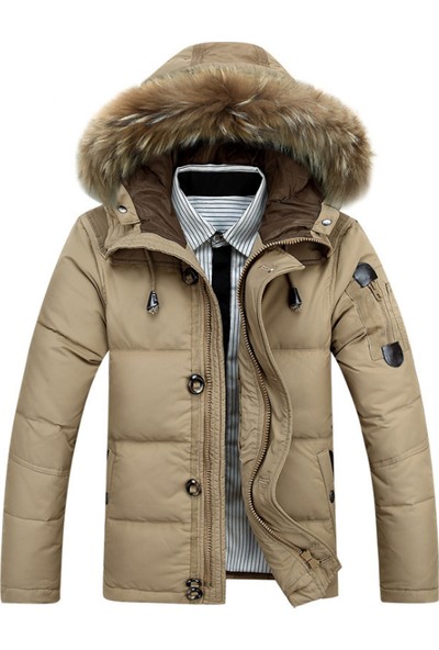 Guanghao Erkek Yeni Kapüşonlu Erkek Aşağı Ceket Rahat Kalınlaşan Erkek Aşağı Ceket(Haki) (Yurt Dışından) Guanghao Erkek Yeni Kapüşonlu Erkek Aşağı Ceket Rahat Kalınlaşan Erkek Aşağı Ceket(Haki) (Yurt Dışından)