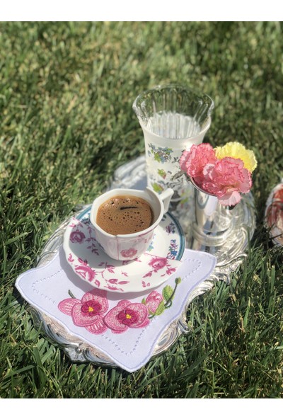 Giqu Home Interiors Kokteyl Peçetesi Pembe Orkide 4 Adet