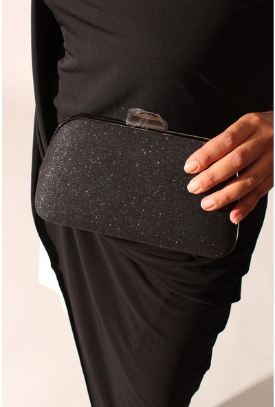 Rovigo Plus Kum Sim Siyah Kadın Çanta