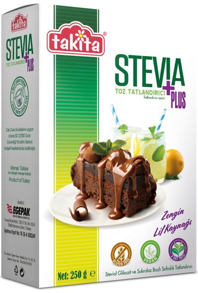 Takita Stevia Toz Tatlandırıcı +Plus 250 gr
