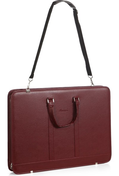 Hobi Market Art Deri Körüklü Proje Resim Çantası 40 x 55 cm Bordo Hobi Market Art Deri Körüklü Proje Resim Çantası 40 x 55 cm Bordo