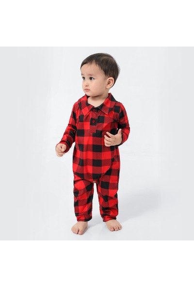 Sakuraa Yılbaşı Temalı Bebek Pijama Takımı X6474 (3-6 Ay) (Yurt Dışından)
