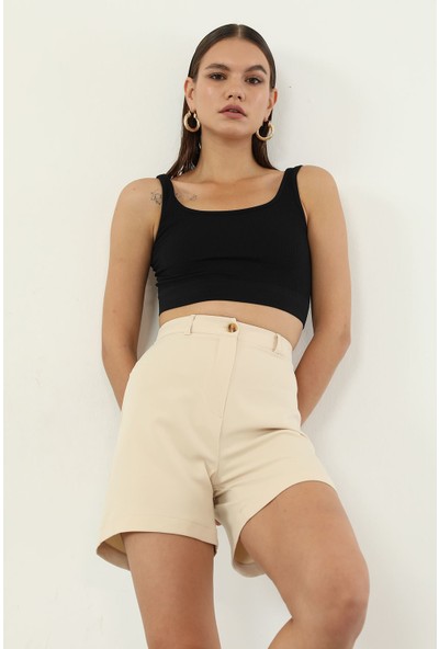Foremia Klasik Şort-Bej