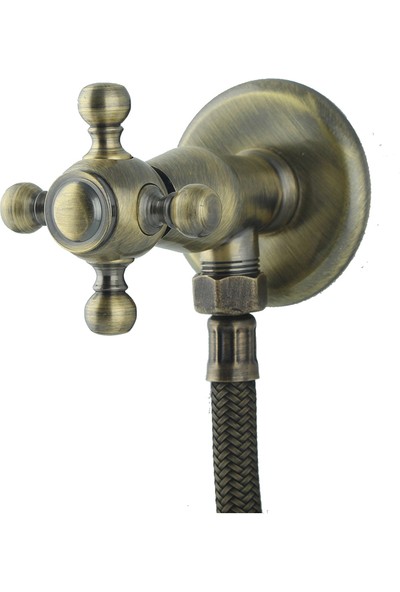 Antik Koç Taharet Musluğu Spiralli Antik Koç Taharet Musluğu Spiralli