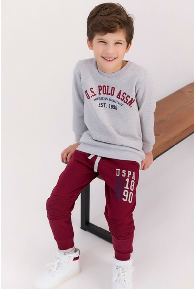 U.S. Polo Assn. Us Polo US903-G Erkek Çocuk Eşofman Takımı Grımelanj