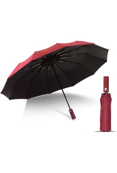 Sakuraa Um-20 12'li Otomatik Katlanır Şemsiye (Yurt Dışından)