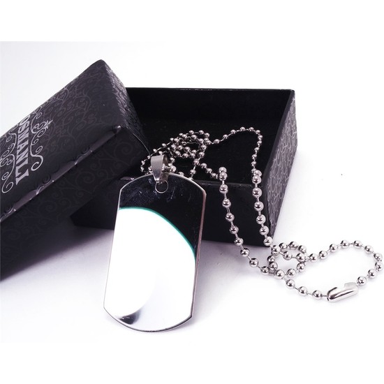 Osmanlı Gümüş Asker Künyesi Kolyesi Paslanmaz Erkek Kadın Fiyatı