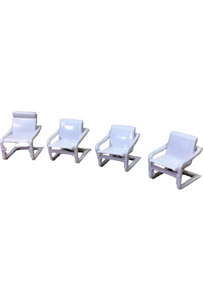 Vox Art 6'lı Maket 4x Sandalye & 2x Insan 1:50 Ölçek (VX-228)