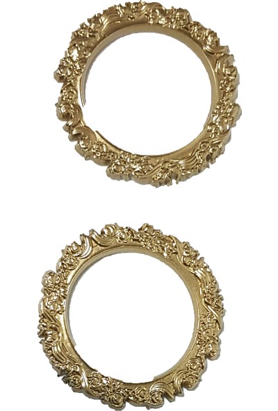 Vox Art 4'lü Maket Yaldızlı Yuvarlak Çerçeve Iki Ölçü (VX241)