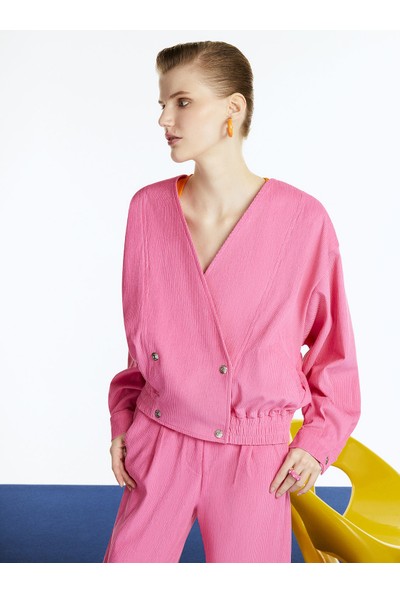 Nocturne Kruvaze Fitilli Kadife Ceket Nocturne Kruvaze Fitilli Kadife Ceket