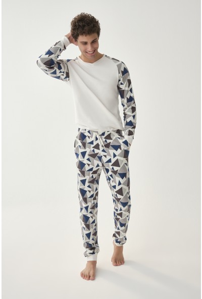 Dagi Taş Uzun Kol Pijama Takımı