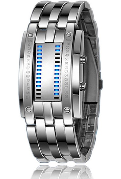 Sakuraa Paslanmaz Çelik Dijital LED Saat (Yurt Dışından)