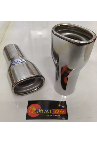 Yavaş Oto YO186 Cap 51 Oval Tek Kapaklı Egzoz Ucu Paslanmaz Yavaş Oto YO186 Cap 51 Oval Tek Kapaklı Egzoz Ucu Paslanmaz