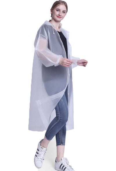 Sakuraa Bayan Ipli Hafif Eva Yağmurluk Beyaz (Yurt Dışından) Sakuraa Bayan Ipli Hafif Eva Yağmurluk Beyaz (Yurt Dışından)