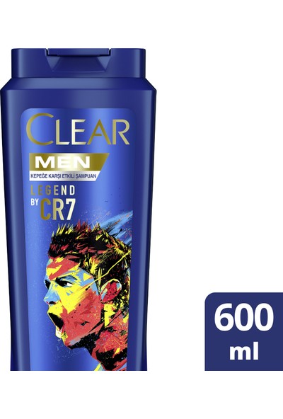 Clear Men Kepeğe Karşı Etkili Şampuan Legend Ronaldo Limited Edition 600 ml -1 Adet