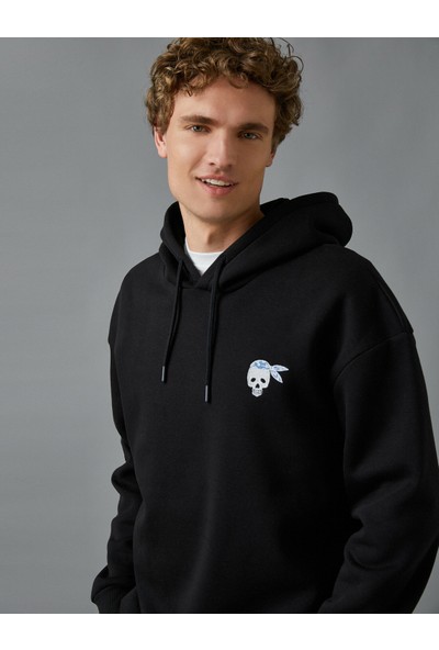 Koton Baskılı Oversize Kapşonlu Sweatshirt