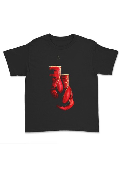 Tişört Fabrikası Kick Boks Desenli Çocuk Tişörtü - Çocuk T-Shirt