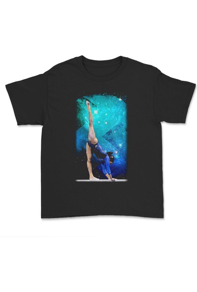 Tişört Fabrikası Jimnastik Desenli Çocuk Tişörtü - Çocuk T-Shirt