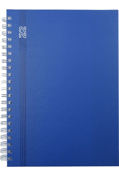 Bayındır 2022 Spiralli Haftalık Çizgili Ajanda Lacivert 20 x 28 cm Bayındır 2022 Spiralli Haftalık Çizgili Ajanda Lacivert 20 x 28 cm