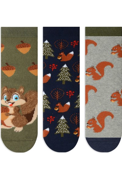 Aktaş Socks 3'lü Kaydırmaz Havlu Çocuk Çorabı Aktaş Socks 3'lü Kaydırmaz Havlu Çocuk Çorabı