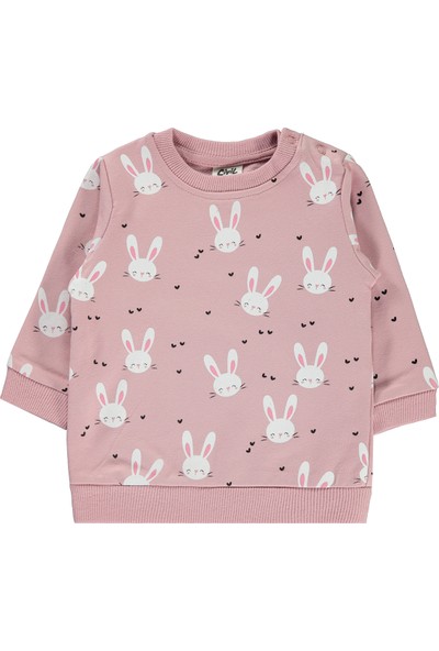 Civil Baby Kız Bebek Sweatshirt 6-18 Ay Mürdüm Civil Baby Kız Bebek Sweatshirt 6-18 Ay Mürdüm