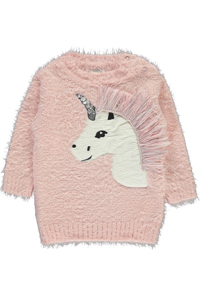 Civil Baby Kız Bebek Kazak 6-18 Ay Pudra