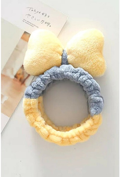 Artikel Sevimli Fiyonk Mavi - Sarı Peluş Spa Bandı, Saç Bandı