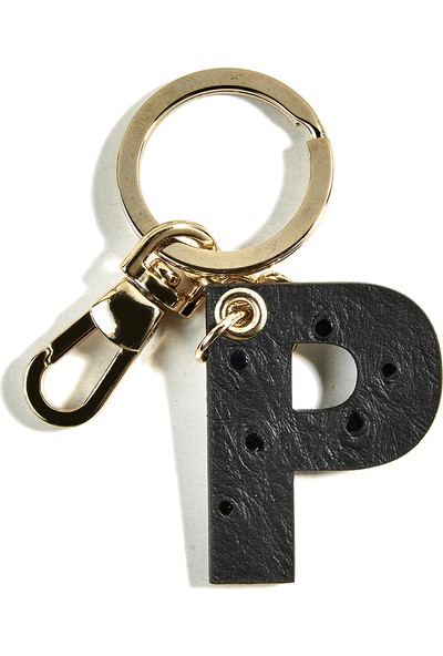Desa Kırmızı P Harfi Deri Anahtarlık