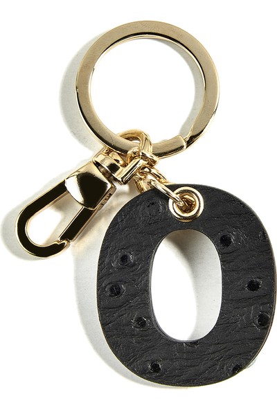 Desa Kırmızı O Harfi Deri Anahtarlık