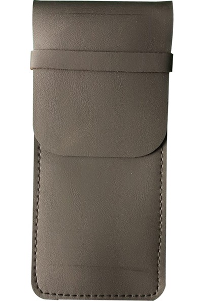 Vox Art Suni Deri Cep Kalemlik 16 x 17 cm Gri