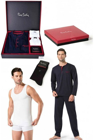 Pierre Cardin Pierre Cardin Erkek Lacivert Damat Çeyizlik Pijama Seti 2000 Pierre Cardin Pierre Cardin Erkek Lacivert Damat Çeyizlik Pijama Seti 2000