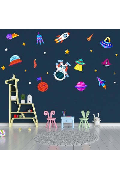 İnstababyrooms Uzay Astronot Ahşap Set