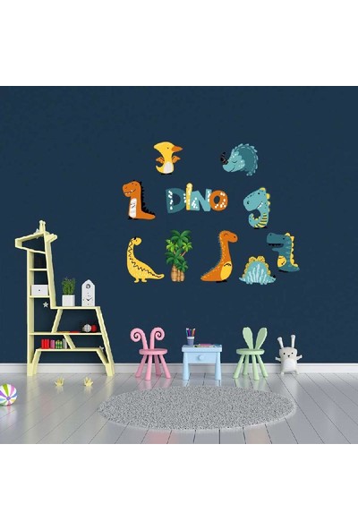 İnstababyrooms Sevimli Dinozorlar Ahşap Set