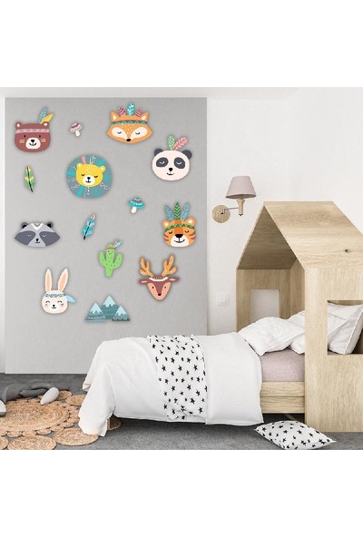 İnstababyrooms Iskandinav Animals Ahşap Set İnstababyrooms Iskandinav Animals Ahşap Set