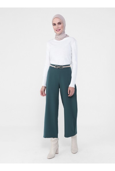 Refka Basic Takım Pantolonu - Koyu Zümrüt - Refka Woman