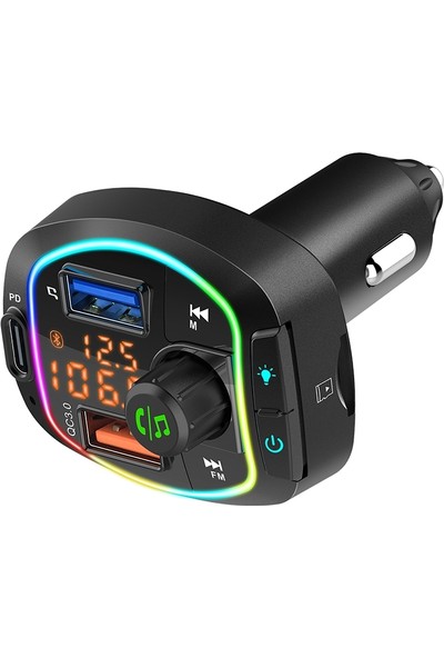 ZSZH BC66 Renkli Araba Çok Fonksiyonlu Bluetooth Alıcı Çakmak U Disk Şarj (Yurt Dışından) ZSZH BC66 Renkli Araba Çok Fonksiyonlu Bluetooth Alıcı Çakmak U Disk Şarj (Yurt Dışından)