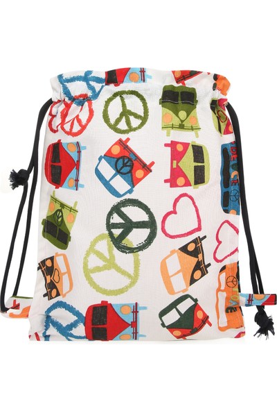 Aysun Handbags Barış Simgesi El Yapımı Çocuk Sırt Çantası, Okul Çantası - 