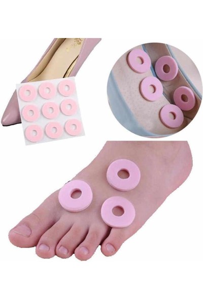 Matesstore 9'lu Silikon Nasır Koruyucu Ped Nasır Bant Ayakkabı Vurma Önler Matesstore 9'lu Silikon Nasır Koruyucu Ped Nasır Bant Ayakkabı Vurma Önler