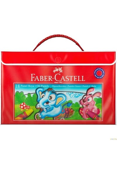 Faber-Castell Pastel Boya 18 Renk Faber Castell Pastell 18 Renk Pastel Boya Tutacak Hediyeli