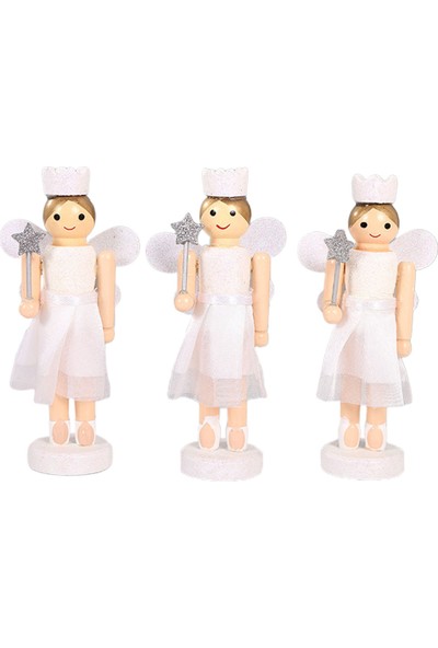 Dolity Ahşap Fındıkkıran Melek Kız Süsler (Yurt Dışından)