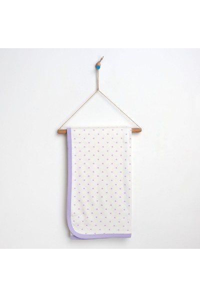 Little Dreams Lila Kalp 80X80 Çift Katlı Battaniye Little Dreams Lila Kalp 80X80 Çift Katlı Battaniye