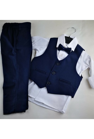 Terry Yeleklı 4 Parca Erkek Çocuk Takım Elbise