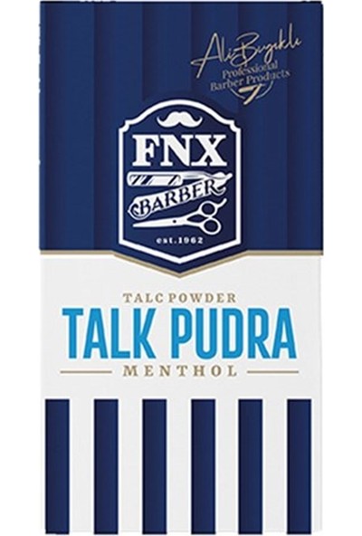 Fnx Barber Ali Biyikli Talk Pudra Mentol 250 Gr Fnx Barber Ali Biyikli Talk Pudra Mentol 250 Gr