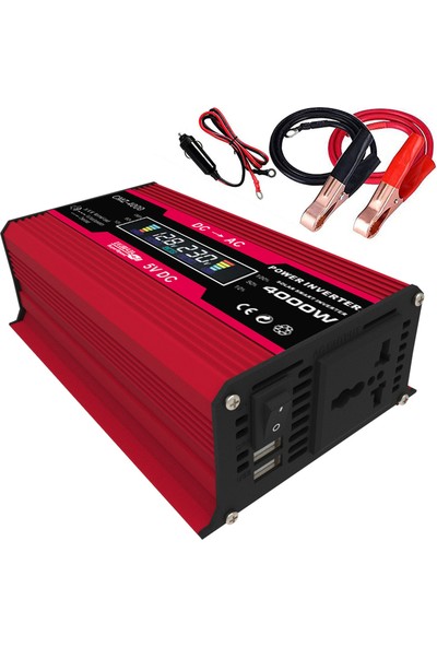 Gahome 4000W Tepe Güç Modifiye Sinüs Dalgası Inverter LED (Yurt Dışından) Gahome 4000W Tepe Güç Modifiye Sinüs Dalgası Inverter LED (Yurt Dışından)