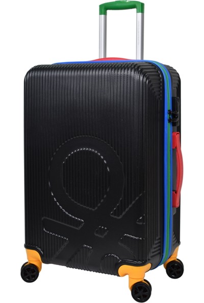 Benetton Orta Boy Valiz Abs Siyah