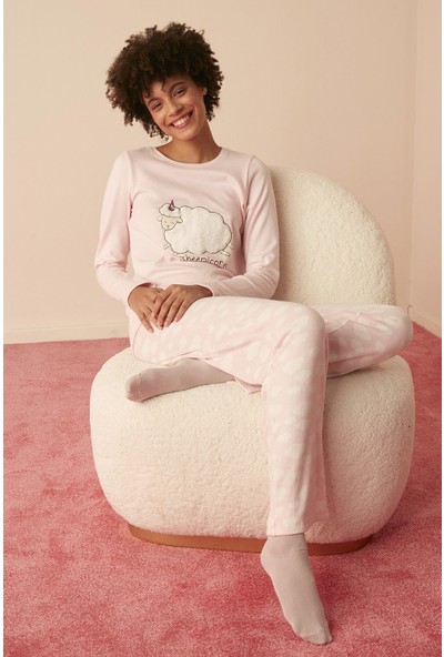 Penti Lıla Sheepicorn Termal Pijama Takımı