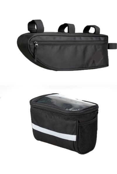 Bisiklet Çantaları 2'li Set Gidon ve Gövde Termal Buzluk