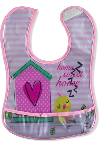 Baby Me Su Geçirmez Silinebilir Mama Önlüğü Pembe Baby Me Su Geçirmez Silinebilir Mama Önlüğü Pembe