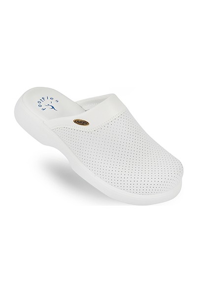 Footflex Beyaz Erkek Full Ortopedik Sabo Terlik - MBS103 Footflex Beyaz Erkek Full Ortopedik Sabo Terlik - MBS103